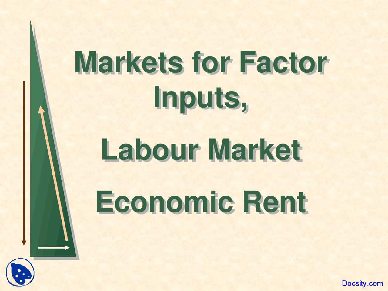 Markets for Factor Inputs - Lecture Slides - Docsity