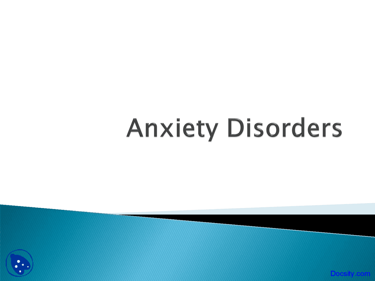 Anxiety Disorder Abnormal Psychology Lecture Slides Docsity