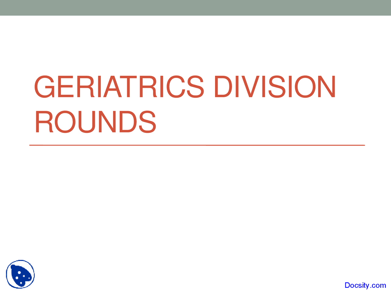 Statins In Elderly Introduction To Geriatrics Lecture Slides Docsity