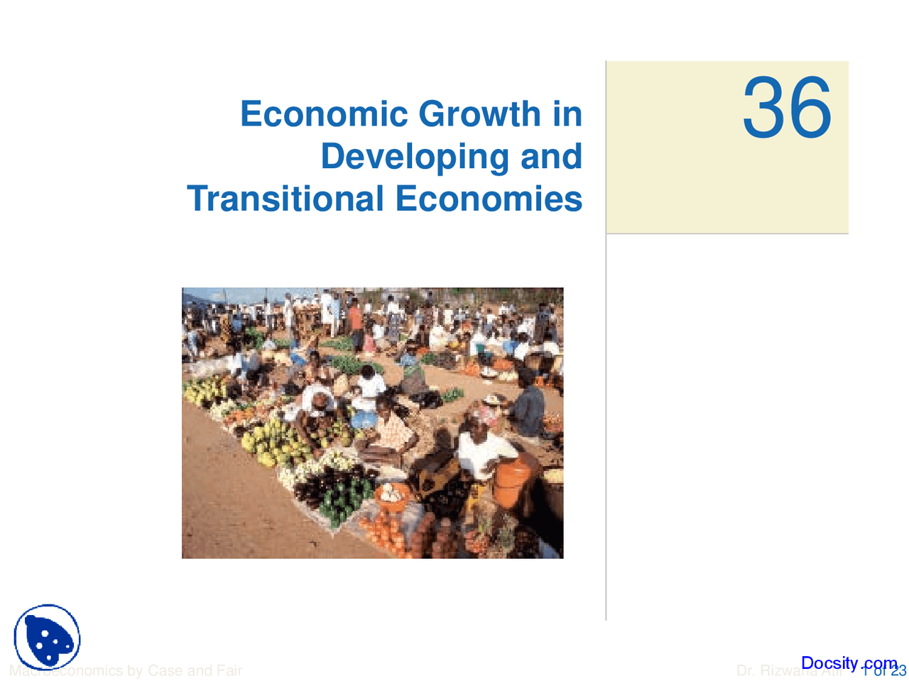Economic Growth Lecture Slides Docsity