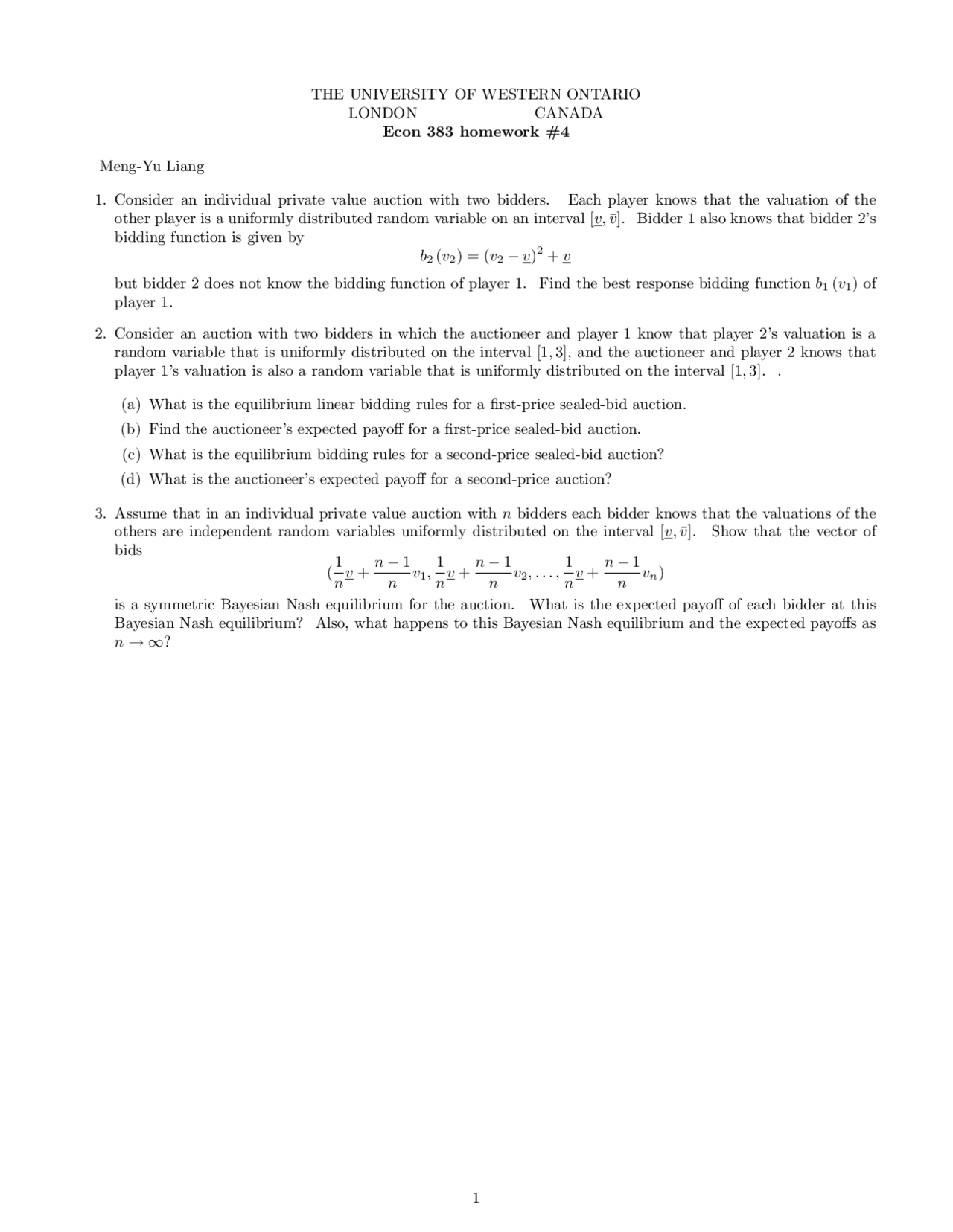 Response Bidding Advanced Macroeconomics Solved Assignment Docsity