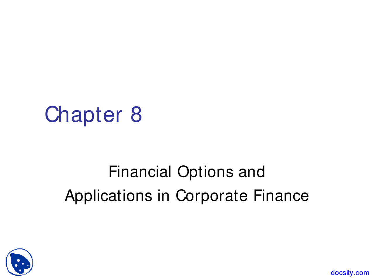 Financial Options Global Financial Management Lecture Slides Docsity