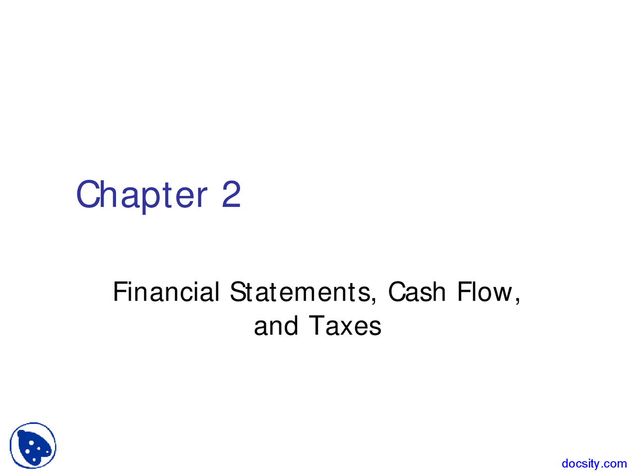 Financial Statements Global Financial Management Lecture Slides