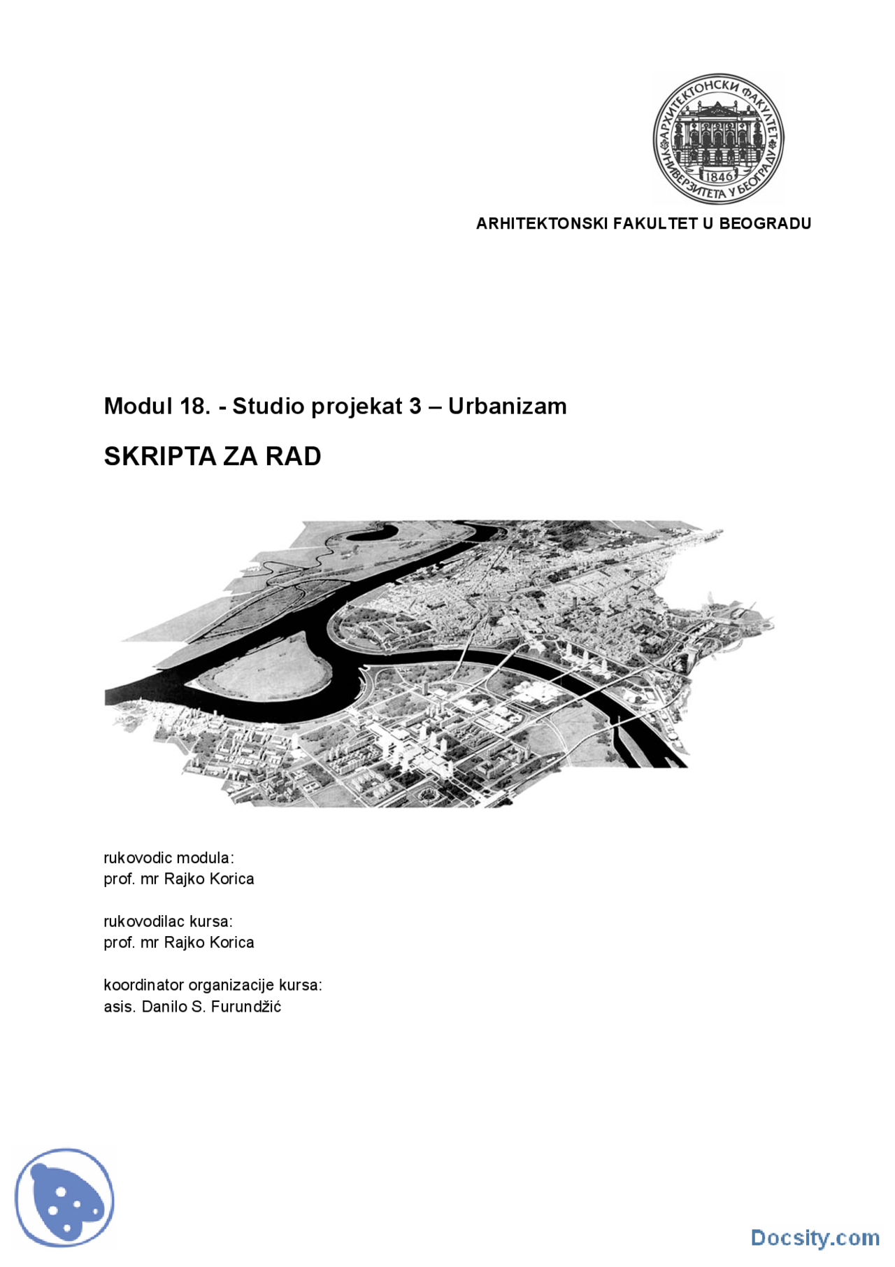 Metro-Skripta-Urbanizam-Arhitektura | Rezime' predlog Urbanizam - Docsity