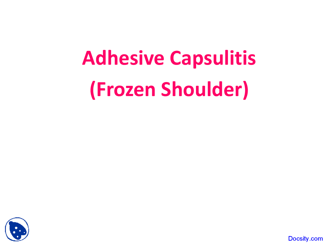 Shoulder Dislocation Introduction To Orthopedics Lecture Slides