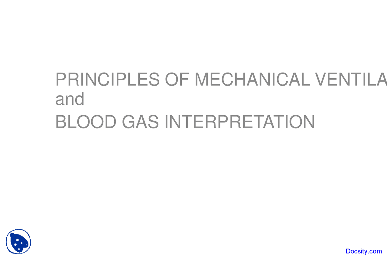 Principles of Mechanical Ventilation - Pediatric Critical Care ...