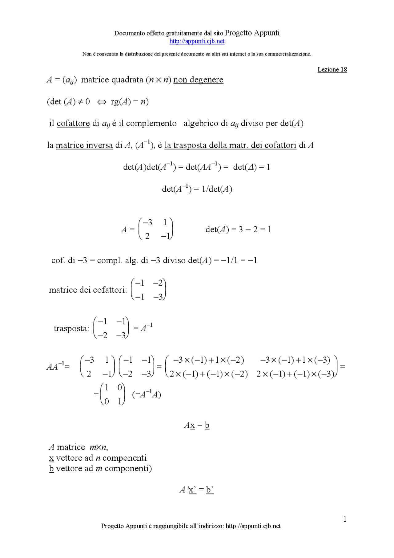 Formulario Analisi Matematica Docsity