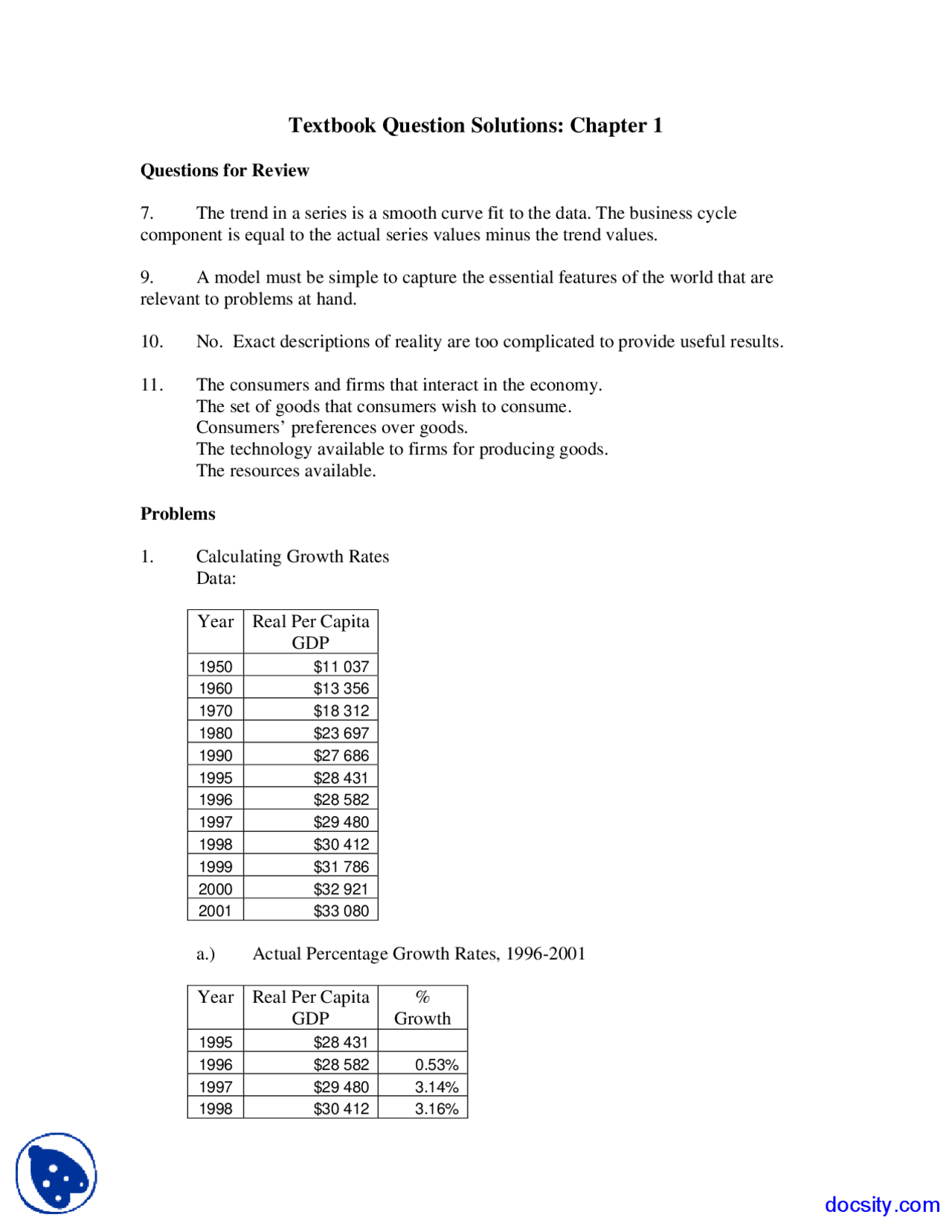 Smooth Curve Intermediate Macroeconomics Questions Solutions Docsity