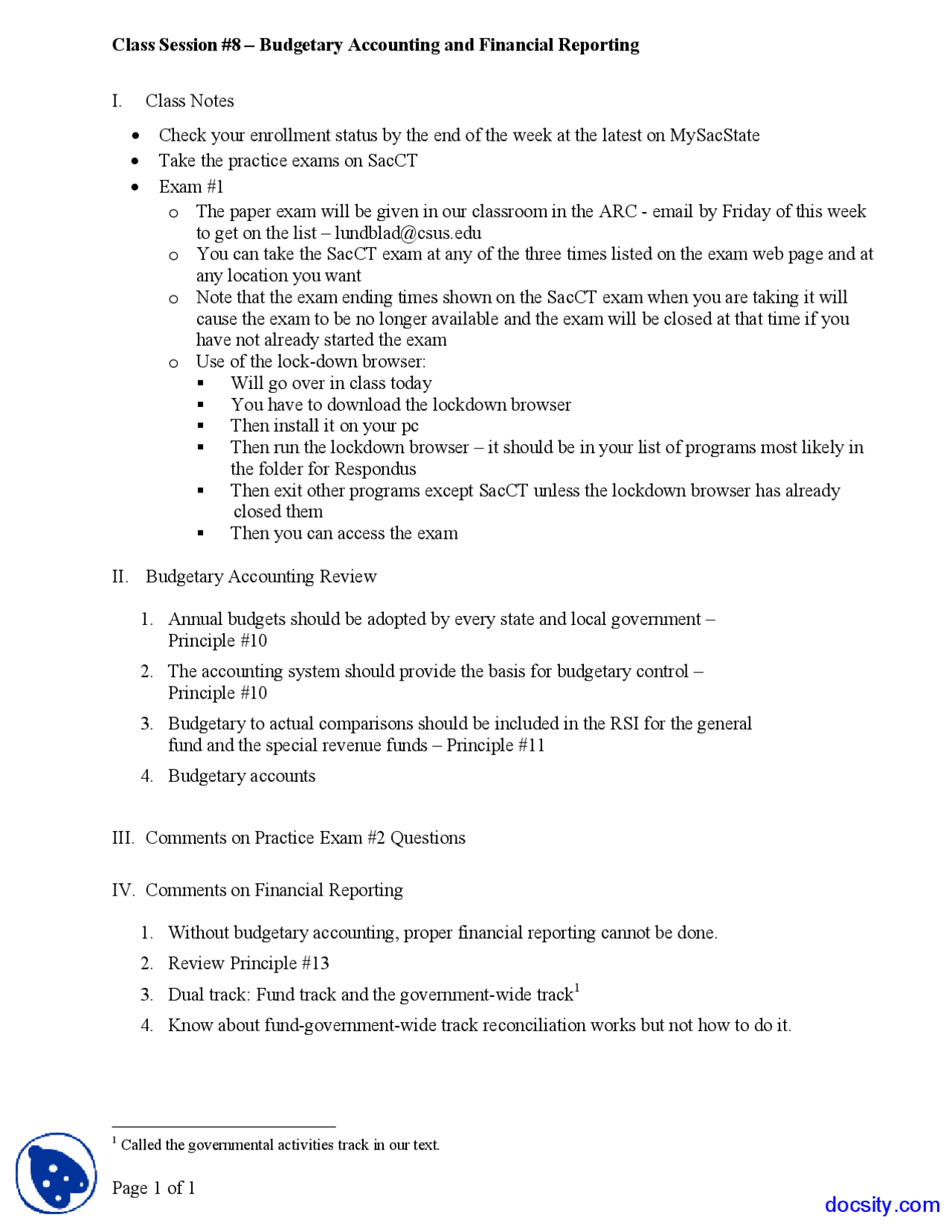 Accounting System Government And Nonprofit Accounting Lecture Notes