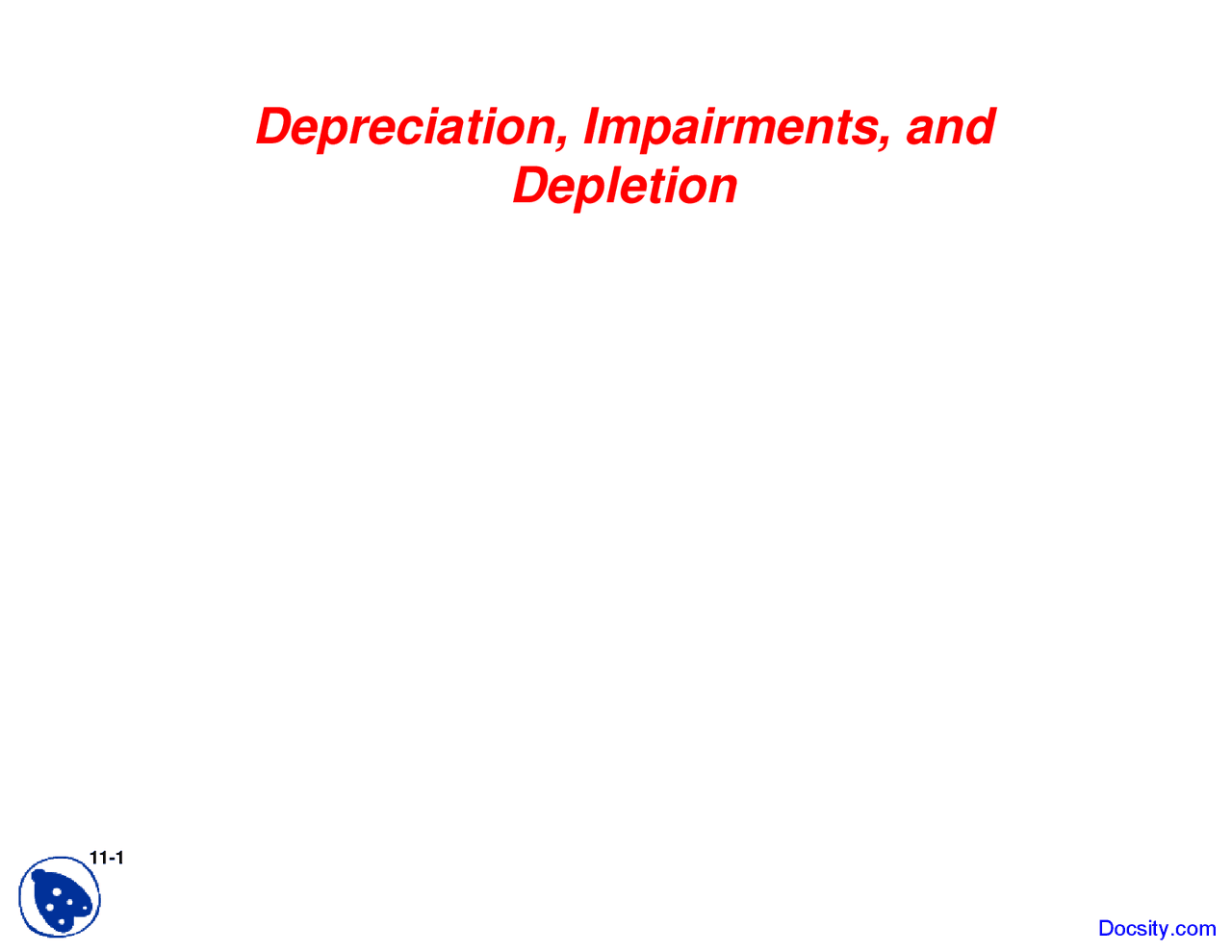 Depreciation, Impairments and Depletion - Intermediate Accounting ...