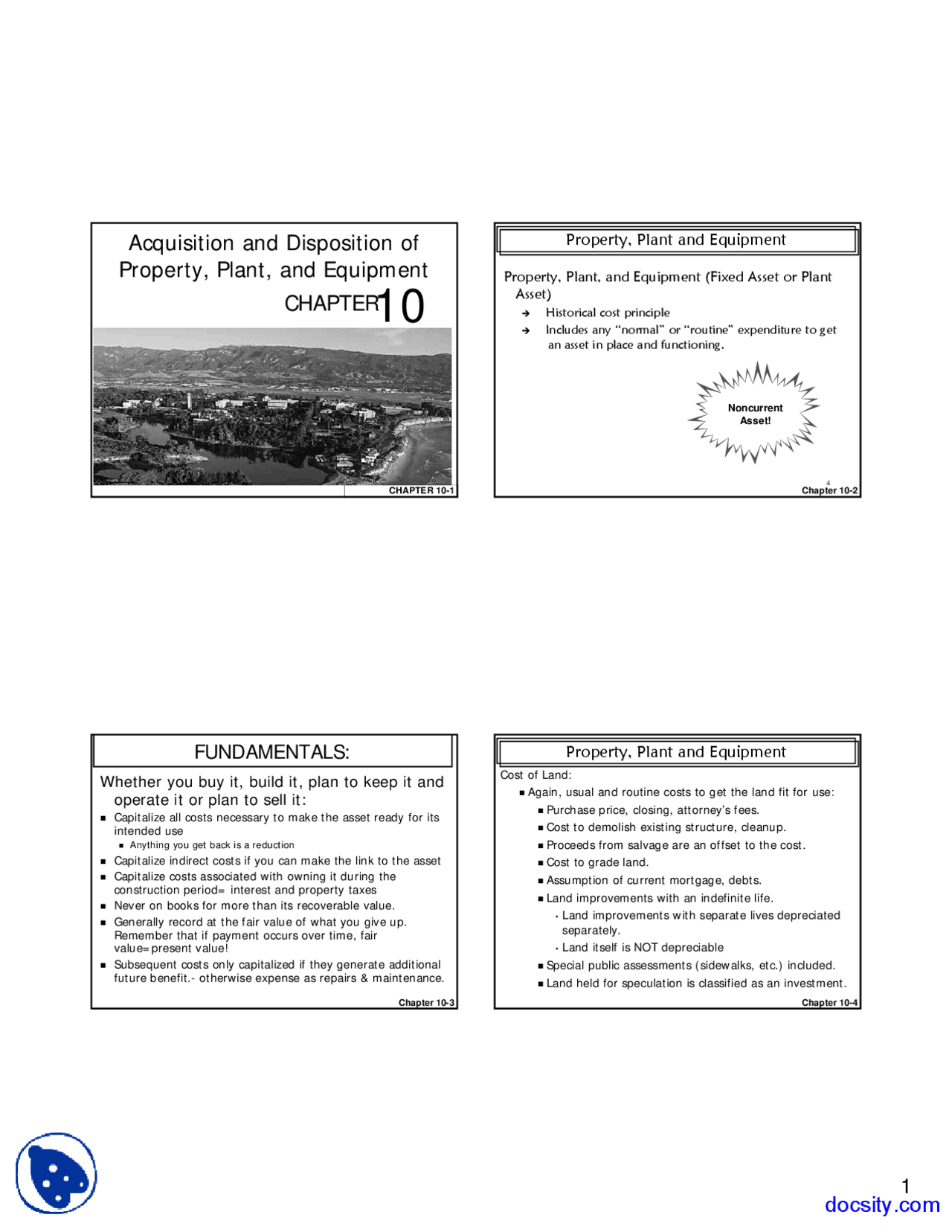 Acquisition And Disposition Intermediate Financial Accounting