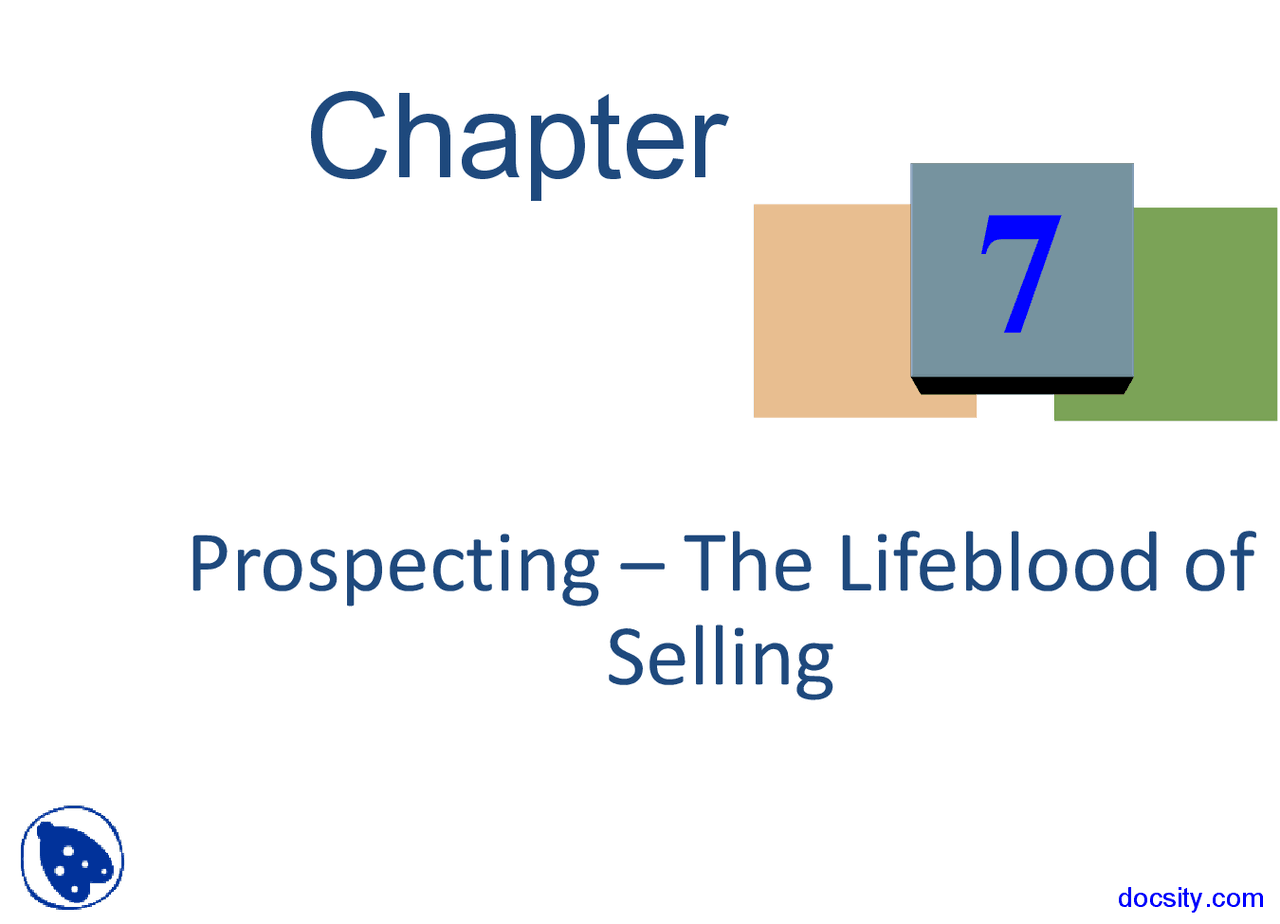 Sales Process Fundamentals Of Selling Lecture Slides Docsity