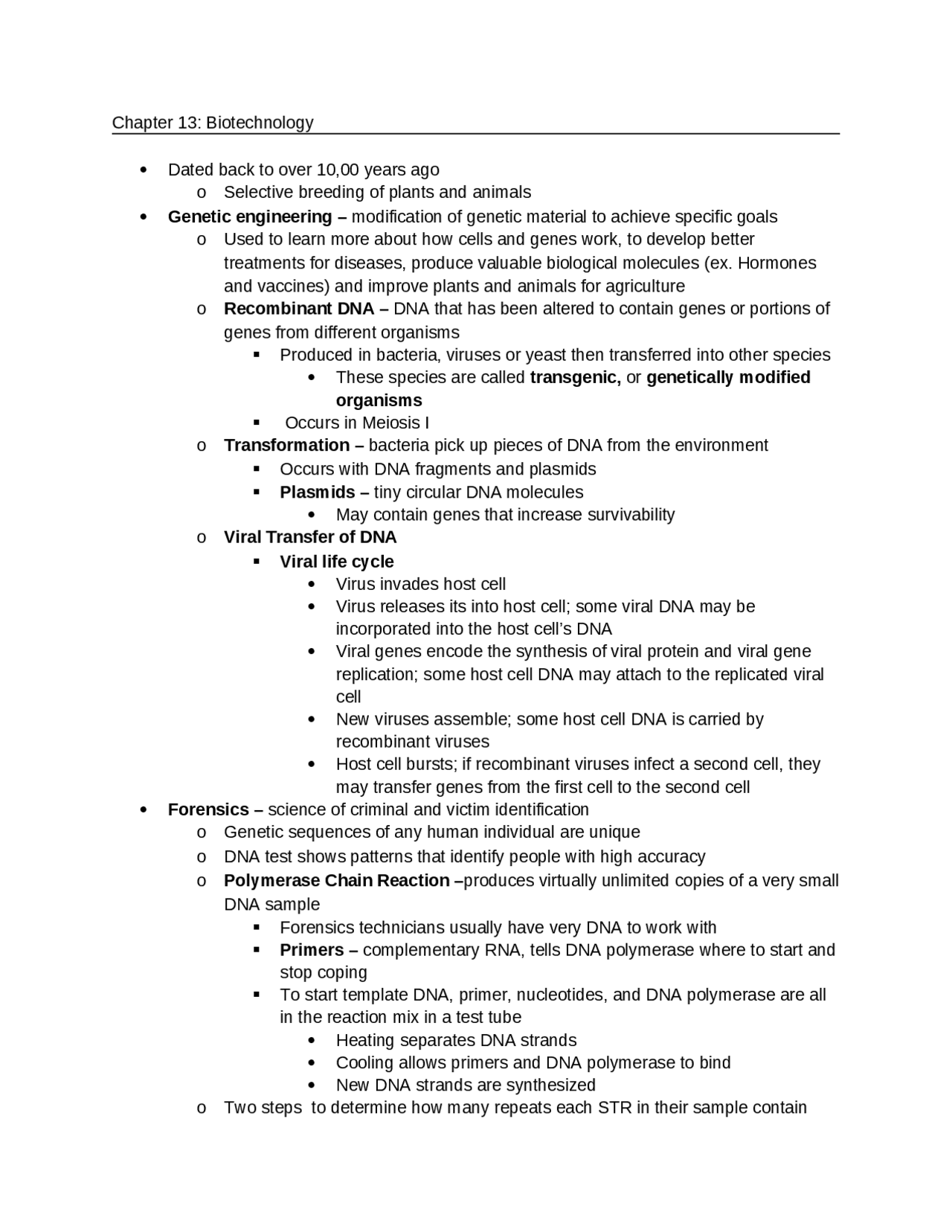 Biotechnology, Evolution, Origin of Species, History of Life - Notes ...