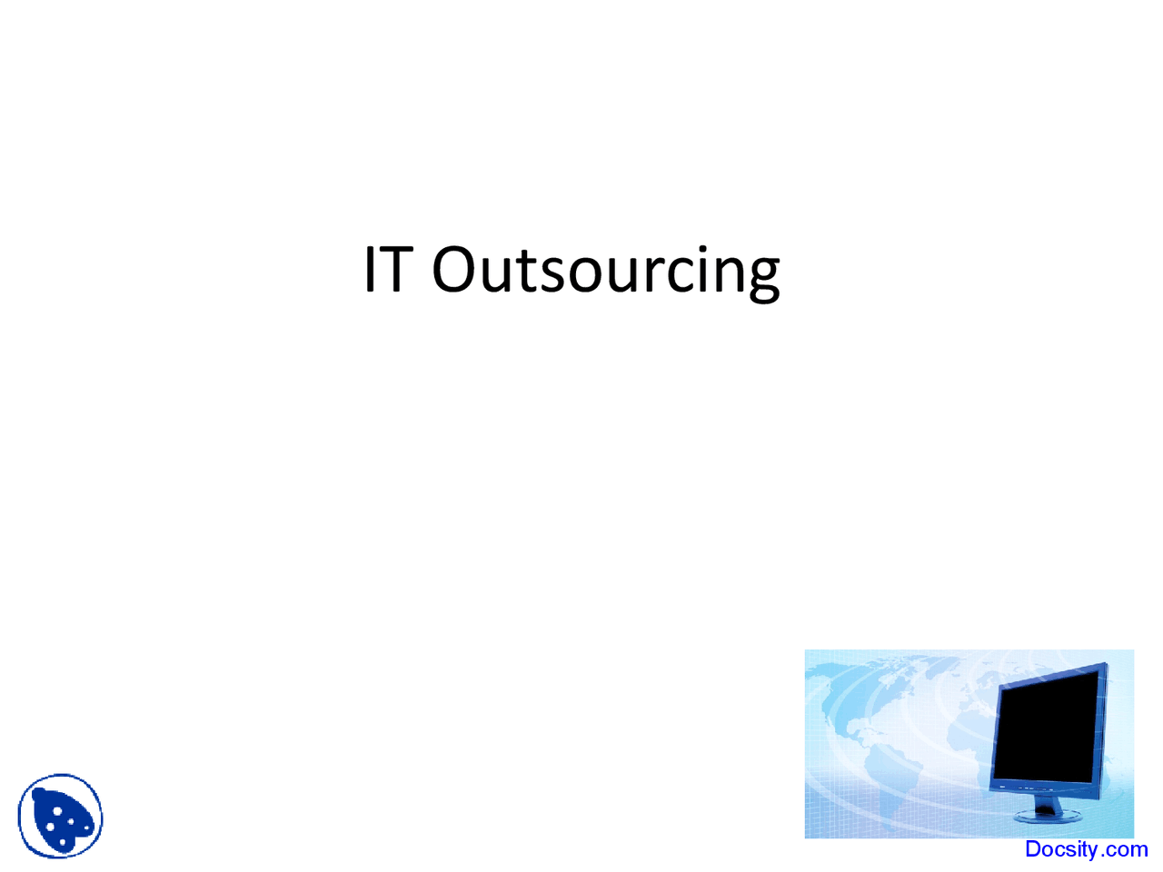 It Outsourcing Resource Management Lecture Slides Docsity