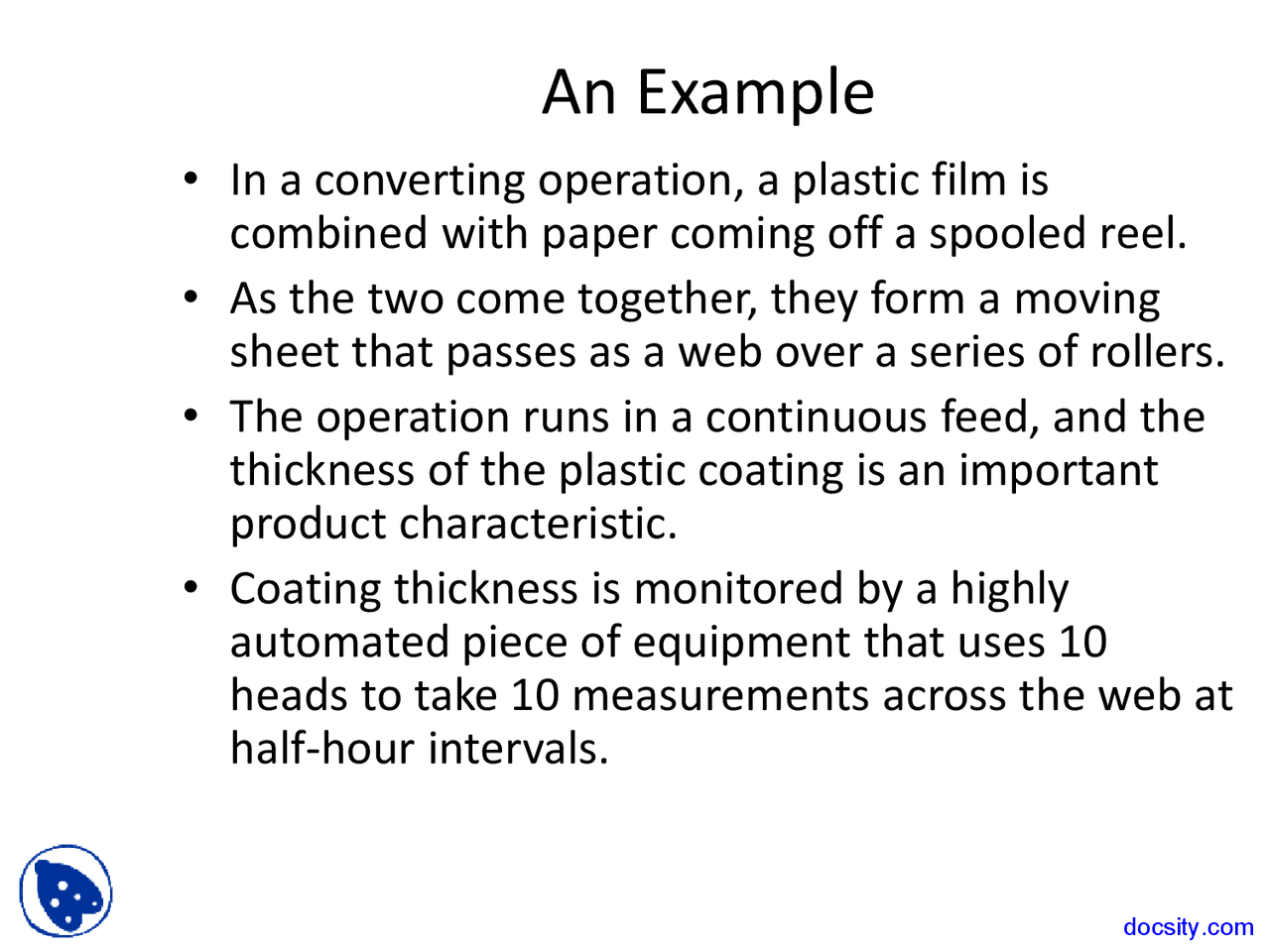 Coating Thickness - Operation Management - Lecture Slides - Docsity