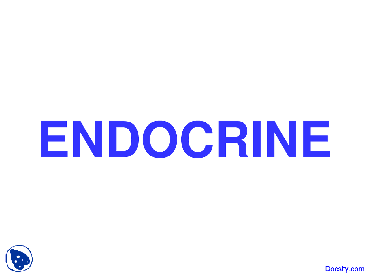 Endocrine Pathology Lecture Slides Docsity