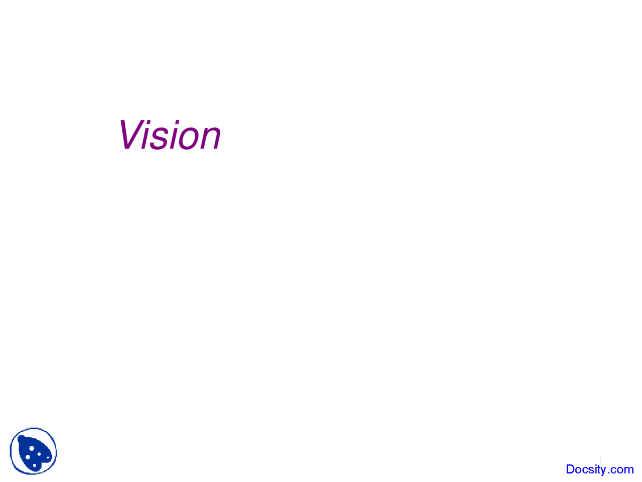Vision Physiological Psychology Lecture Slides Docsity
