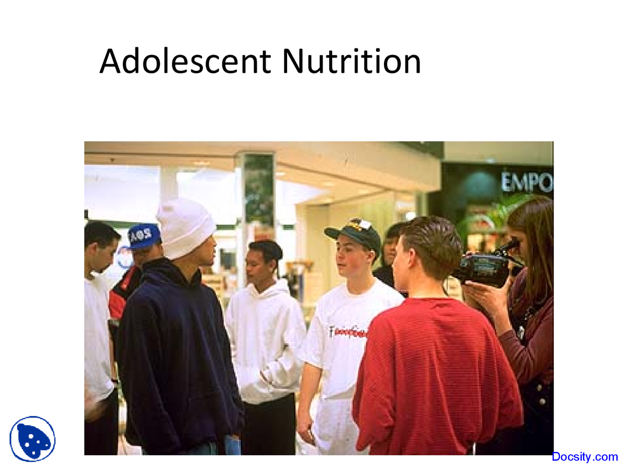 Adolescent Nutrition Pediatrics Lecture Slides Docsity