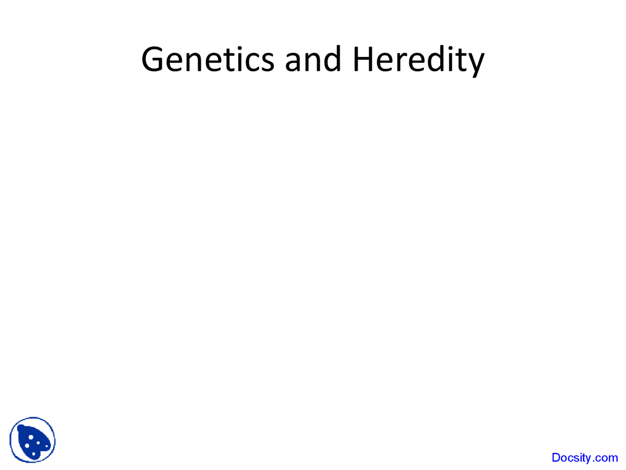 Genetics And Heredity Biological Psychology Lecture Slides Docsity