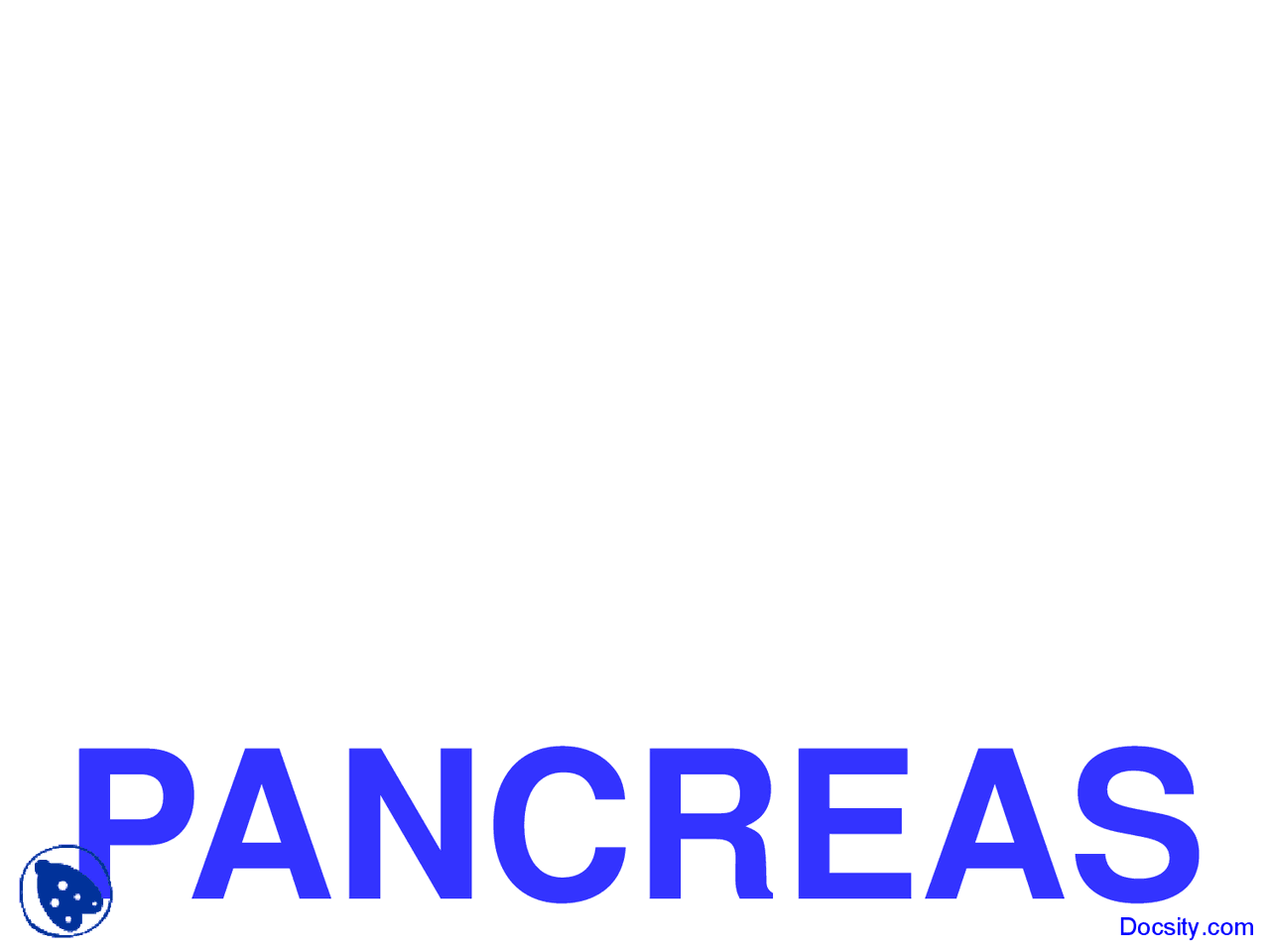Pancreas Pathology Lecture Slides Docsity