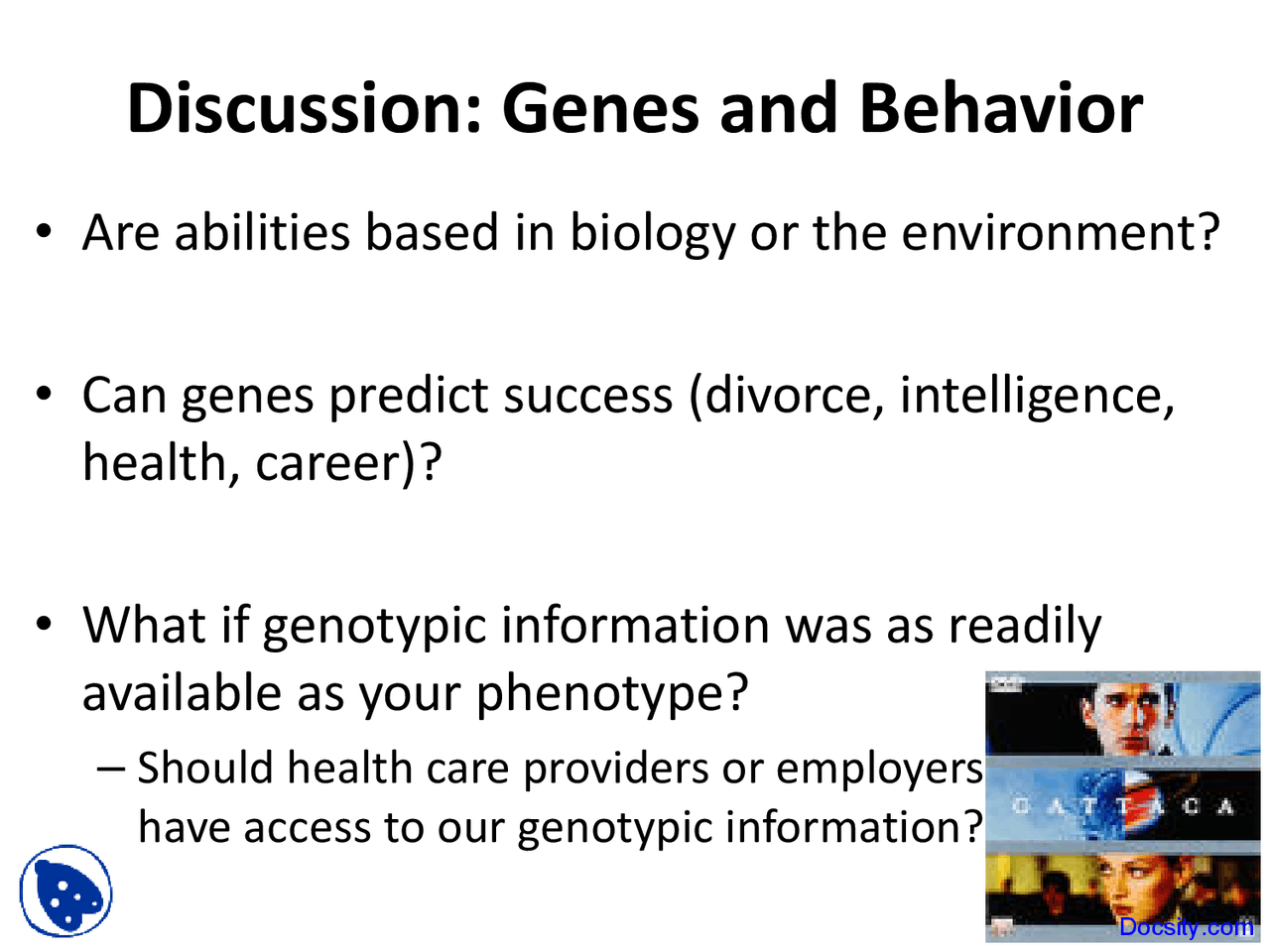 Genes And Behavior Fundamentals Of Psychology Lecture Slides Docsity