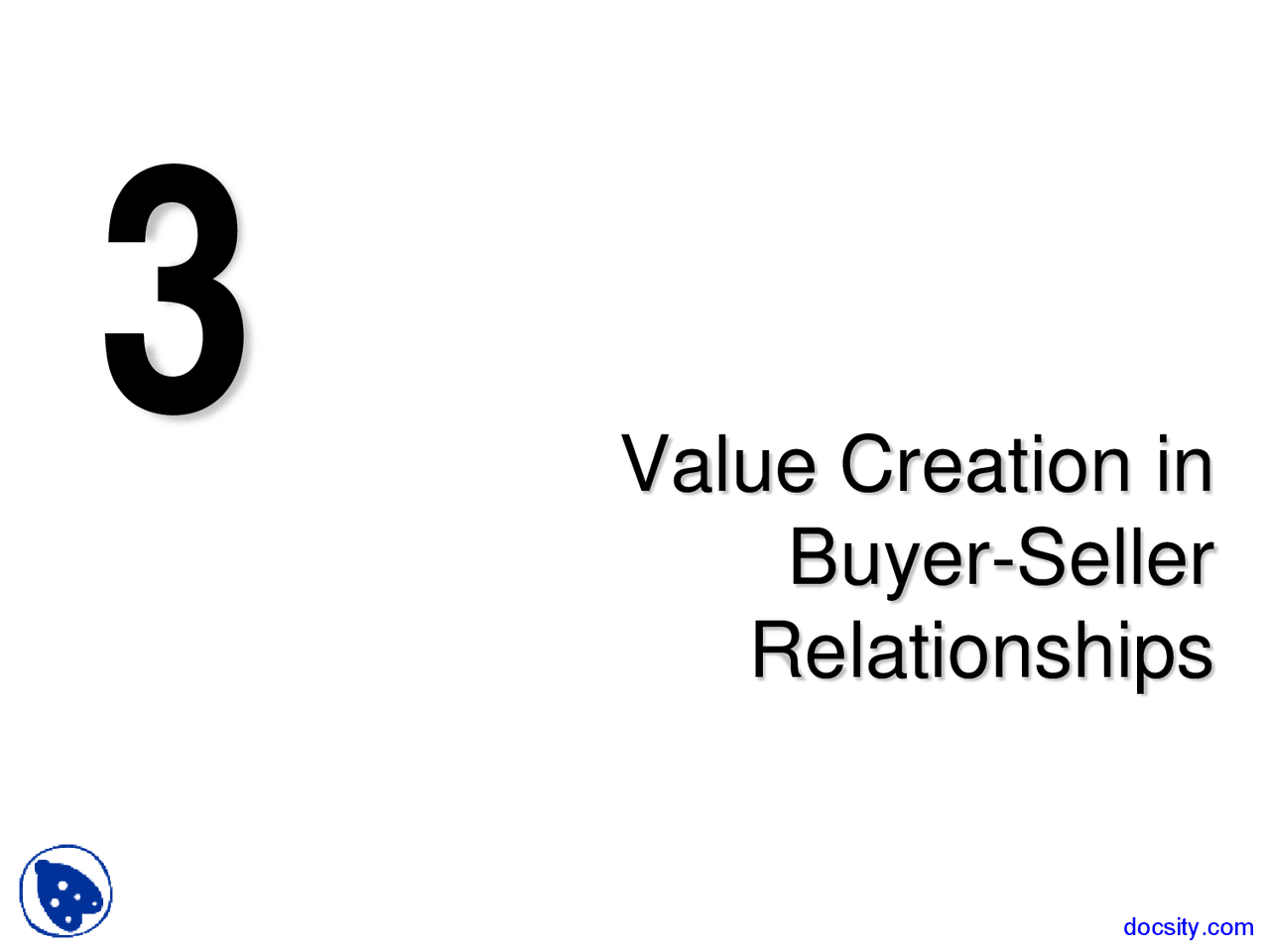 Value Creation Professional Selling Lecture Slides Docsity