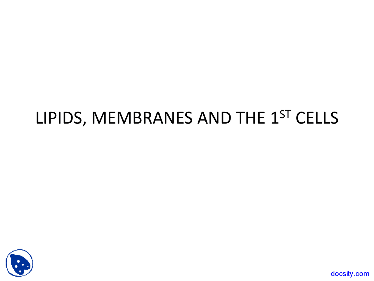 Membranes Biology Lecture Slides Docsity