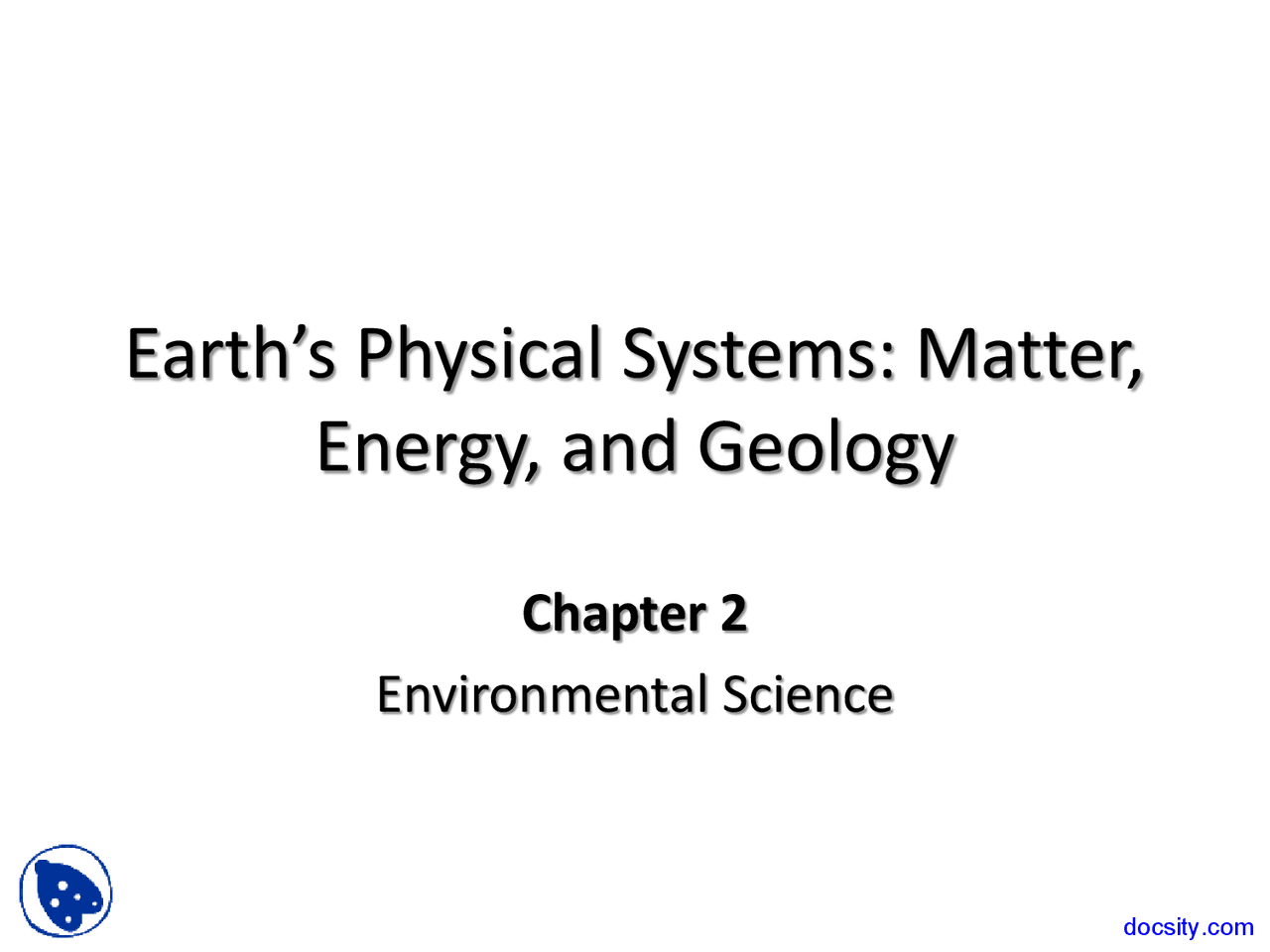Physical Systems Environmental Sciences Lecture Slides Docsity