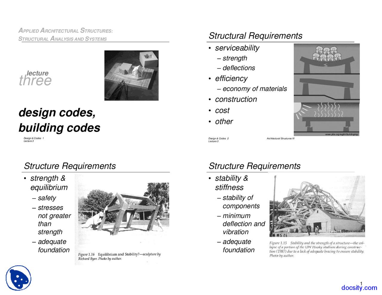 Building Codes - Architectural Structures - Lecture Slides | Slides ...