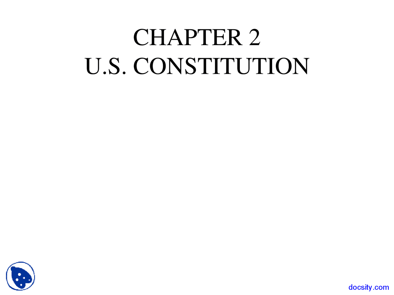 Constitution Political Science Lecture Slides Docsity