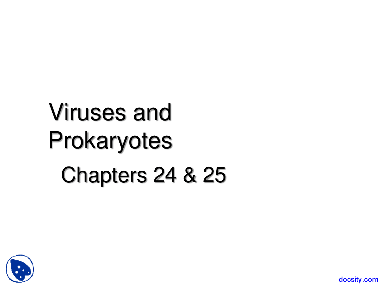 Viruses Prokaryotes Biology Lecture Slides Docsity