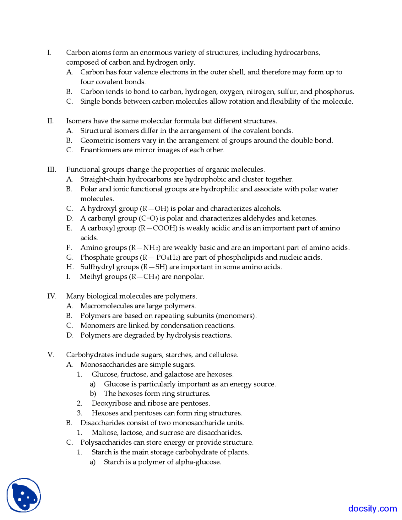 Enormous Variety Biology Lecture Notes Docsity
