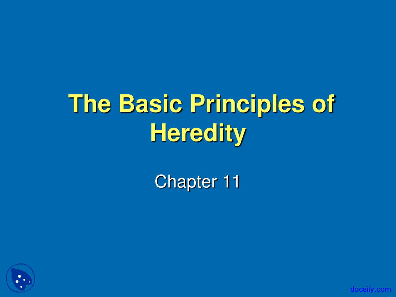 Hereditary Biology Lecture Slides Docsity