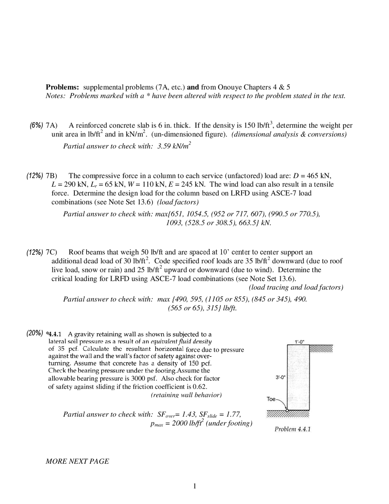 Dimensional Analysis Architectural Structures Assignment Docsity