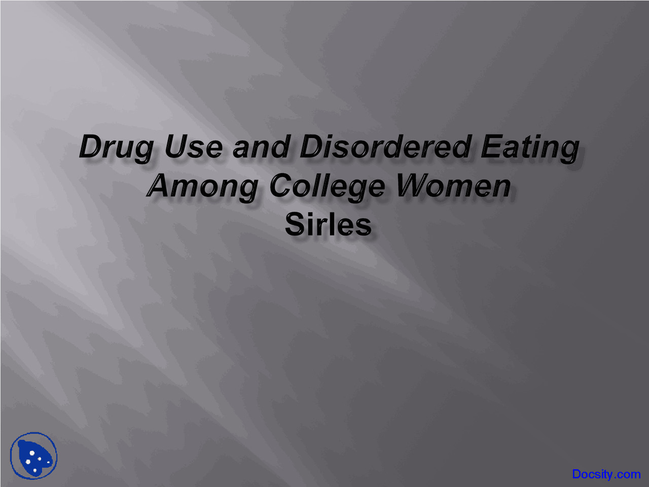 Drug Use And Disordered Eating Deviance Lecture Slides Docsity