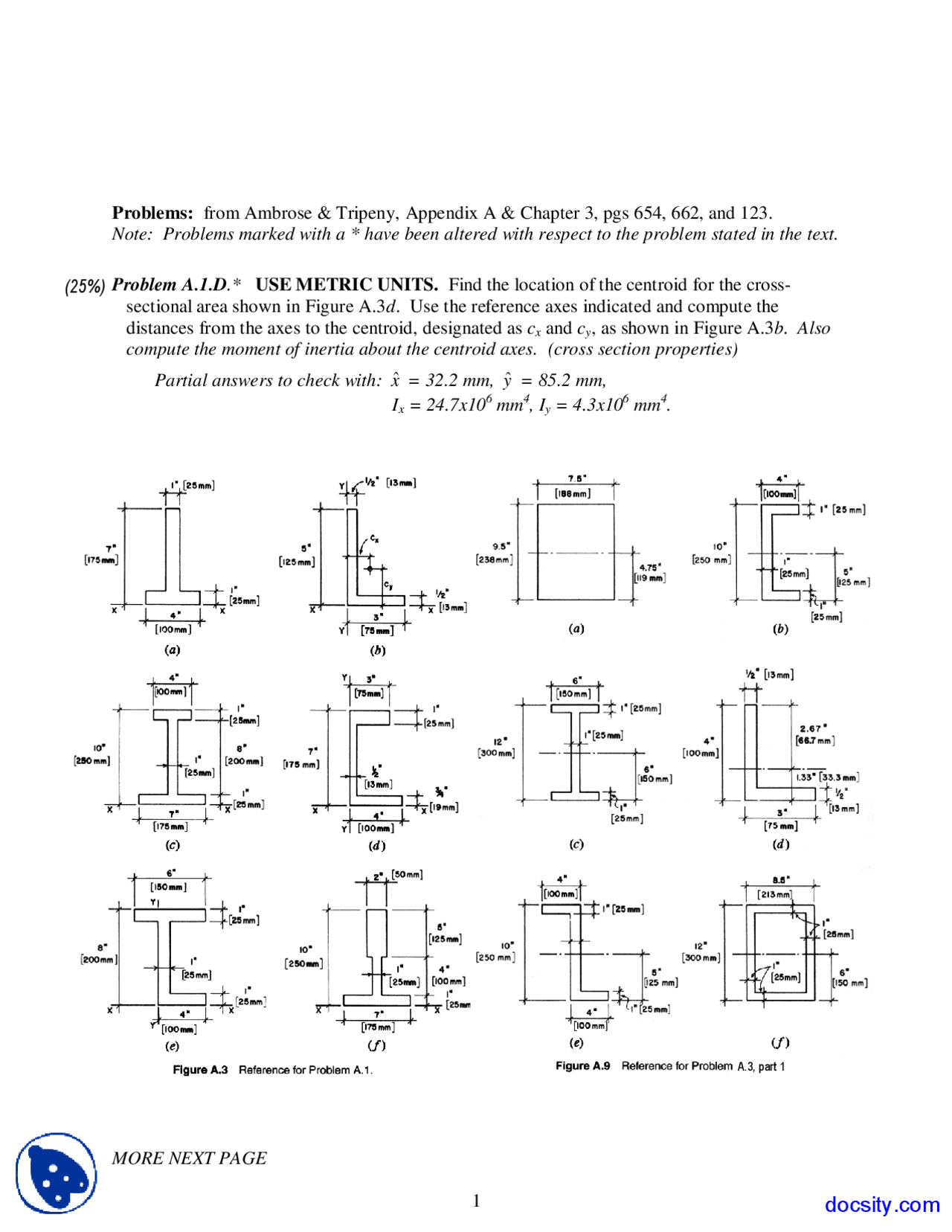 Moment Of Inertia Elements Of Architectural Structures Assignment