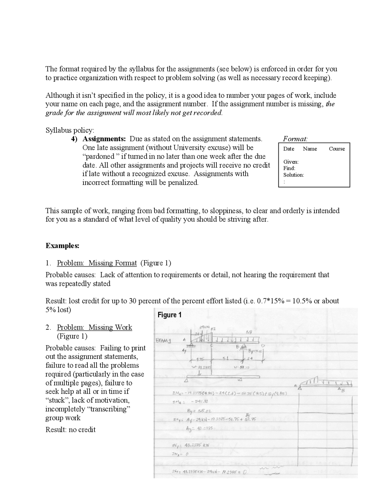 Work Architectural Structures Assignment Docsity