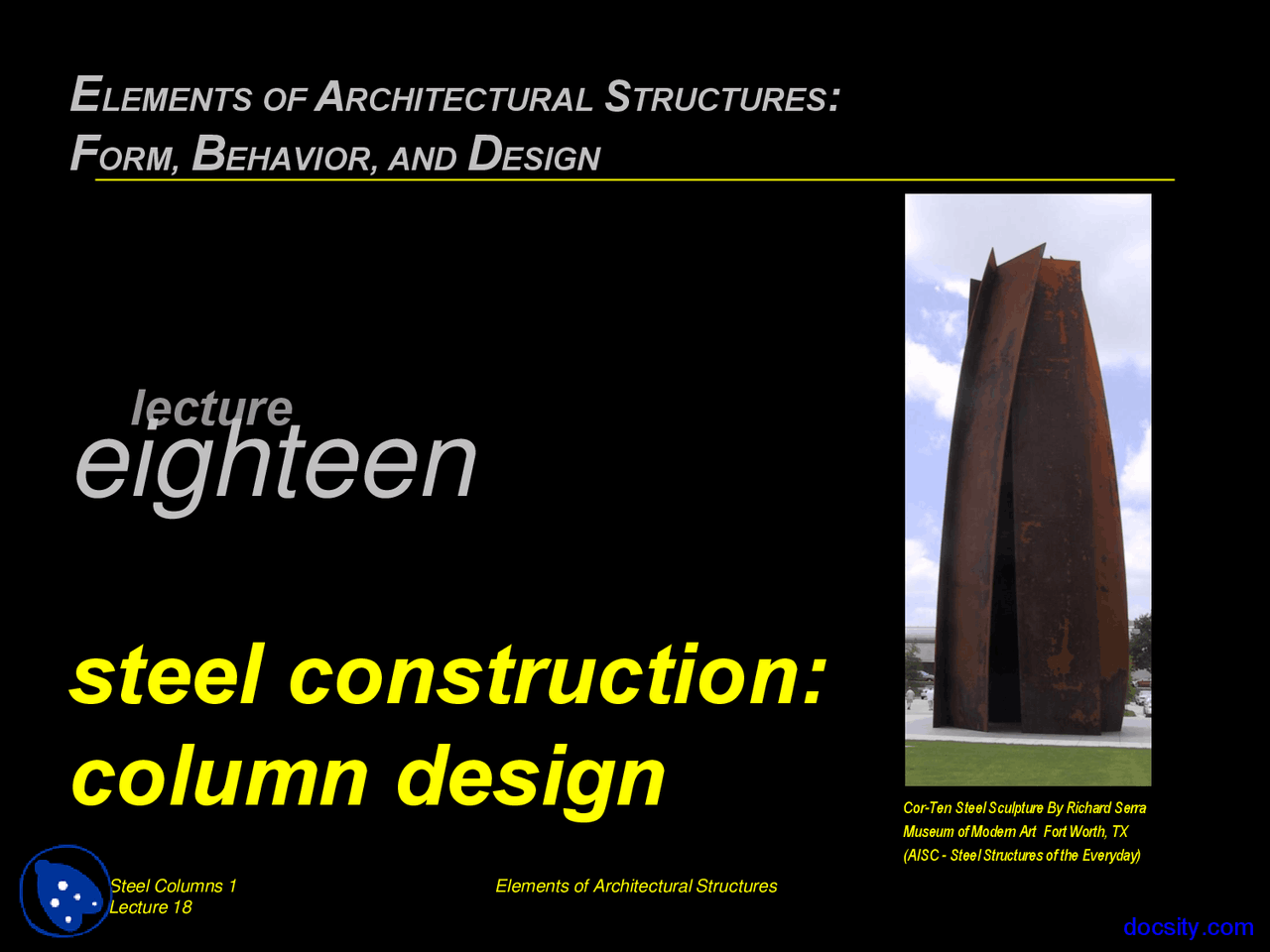 Column Design - Elements of Architectural Structures - Lecture Slides ...