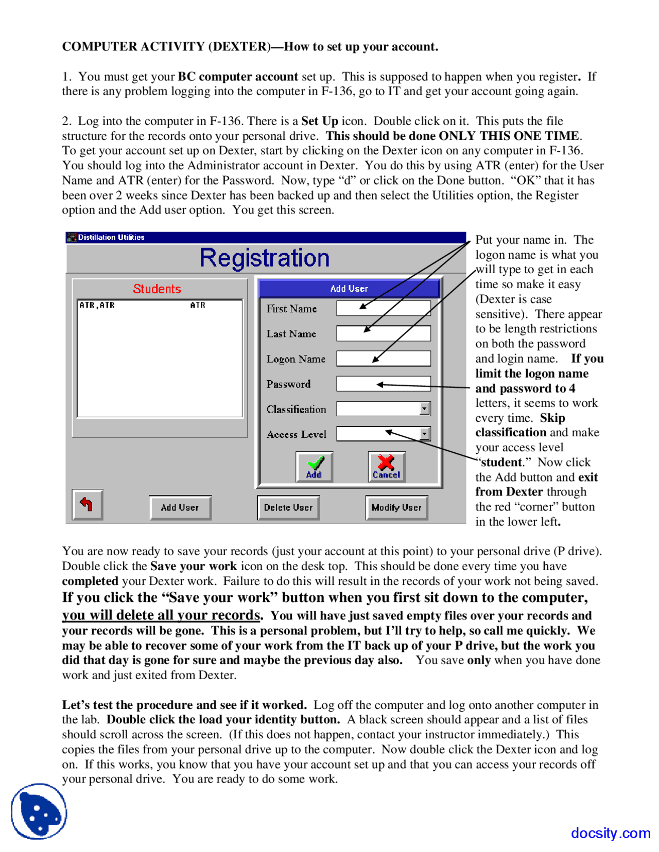 Computer Activity English Lecture Notes Docsity