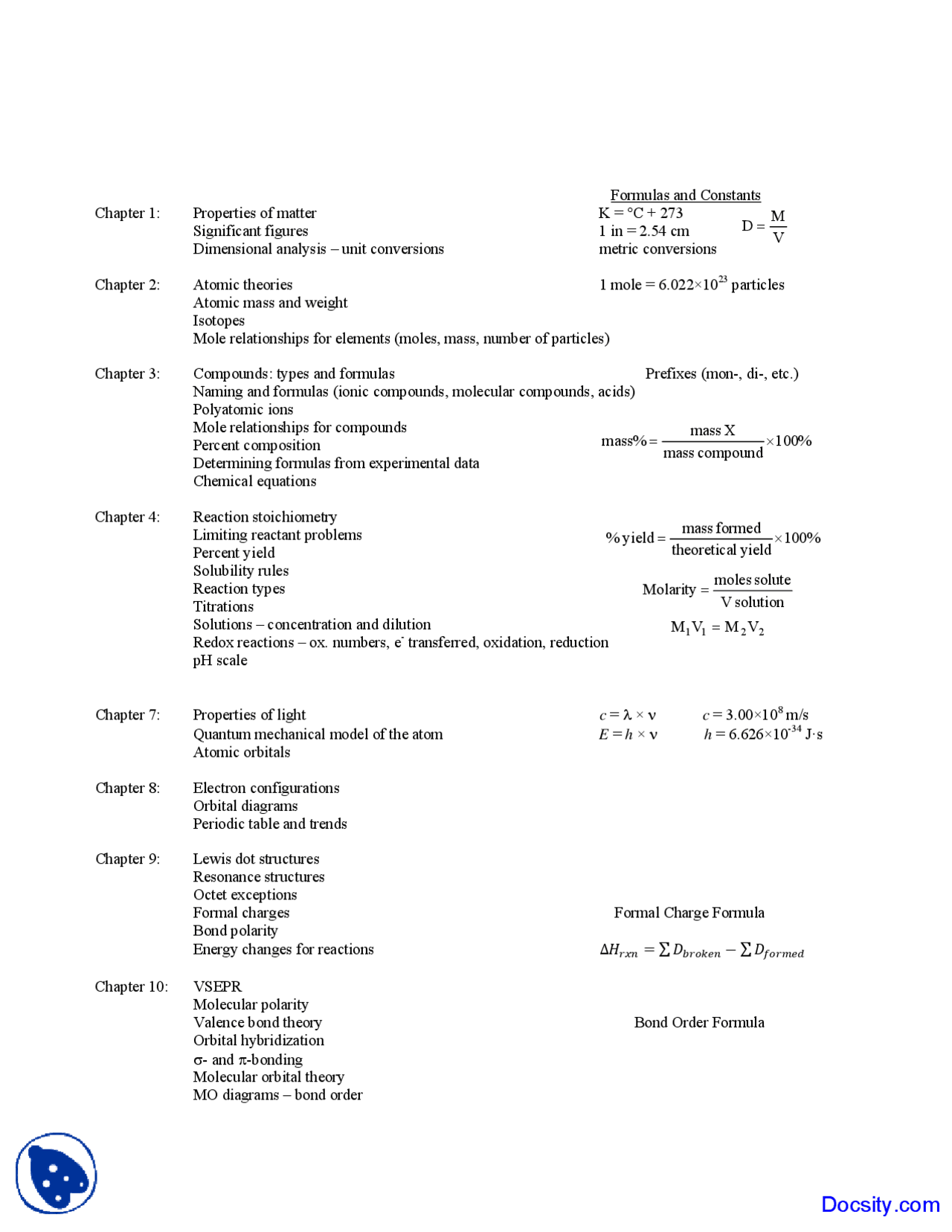 Density Of Liquid General Chemistry Solved Quiz Docsity