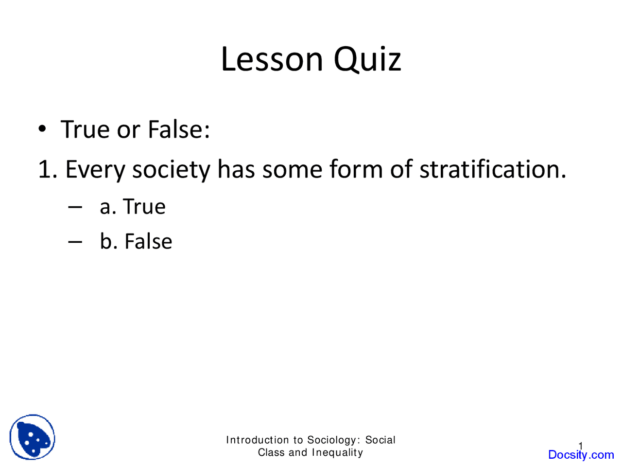 Social Class and Inequality - Basics of Sociology - Quiz | Exercises ...