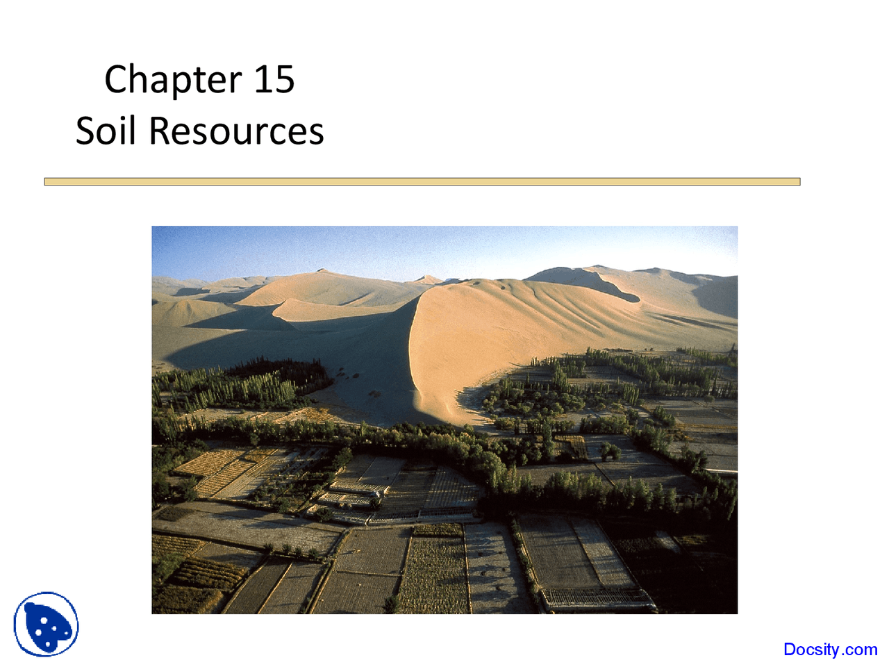 Soil Resources - Introduction to Ecology - Lecture Slides - Docsity