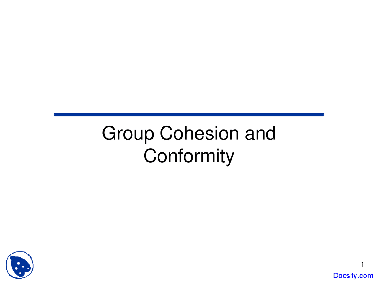 Group Cohesion And Conformity Social Psychology Lecture Slides