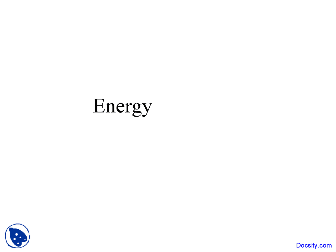 Energy The Chemicals In Your Life Lecture Slides Docsity