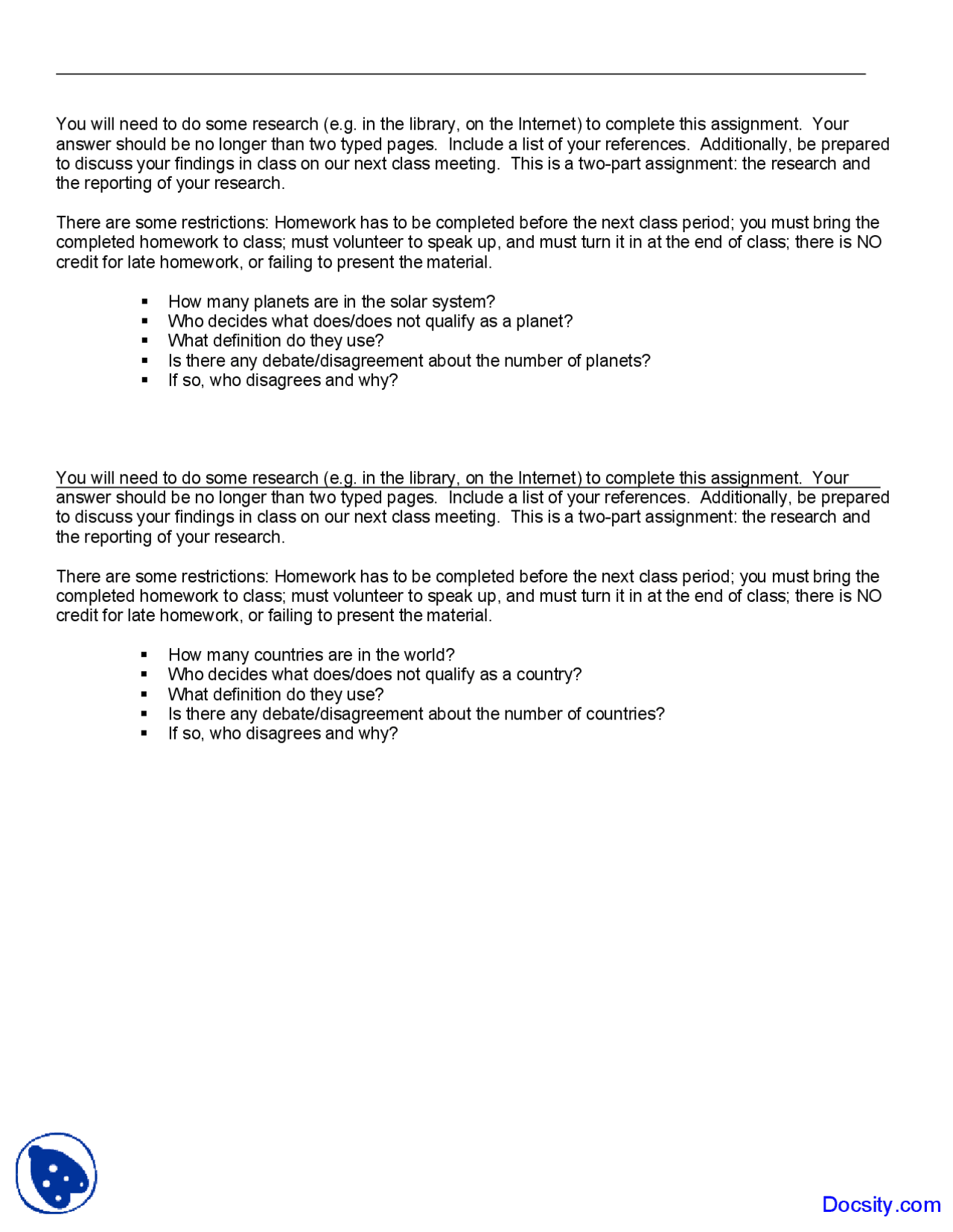 Researching A Topic Social Problems Assingment Docsity