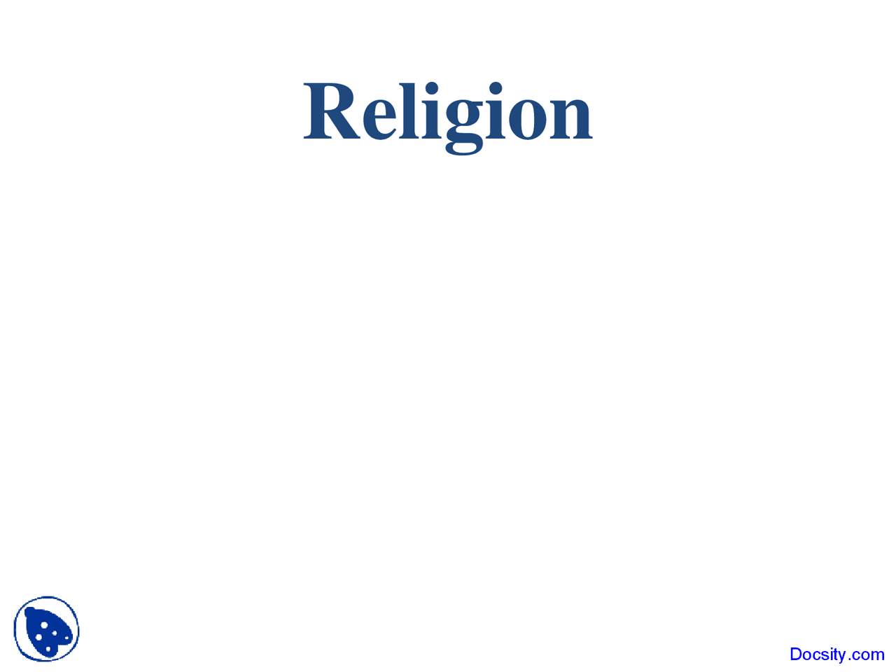 Religion Basics Of Sociology Lecture Slides Docsity