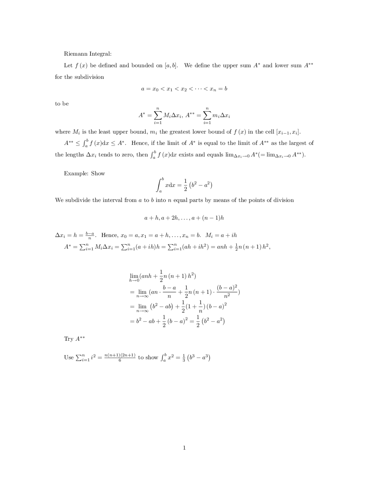 Integral - Principles of Mathematical Economics - Lecture Notes | Study ...