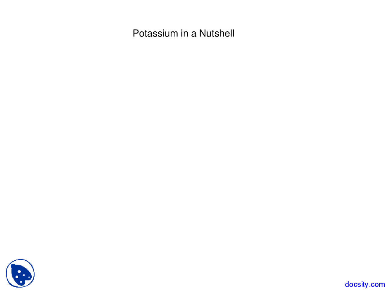 Interactions Potassium Nutrition Lecture Slides Docsity