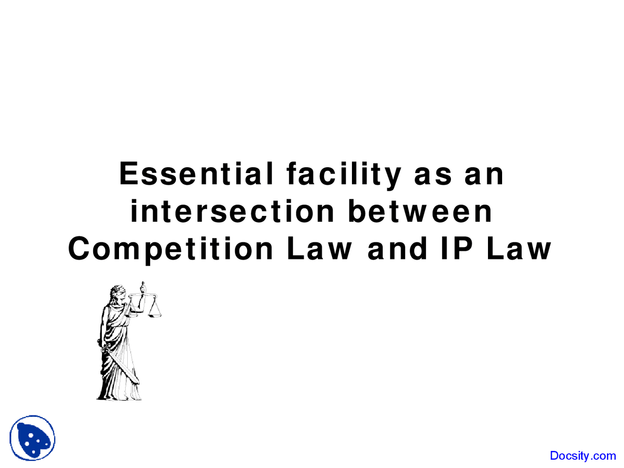 Intersection Between Competition Law - Competition Law - Lecture Slides - Docsity