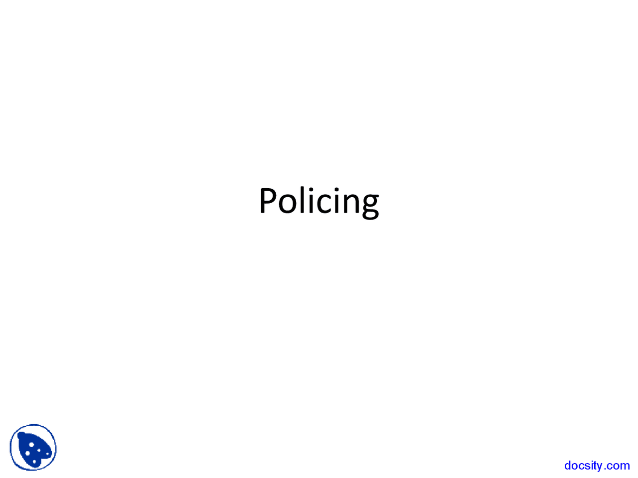 Policing Youth Crime Sociology Lecture Slides Docsity